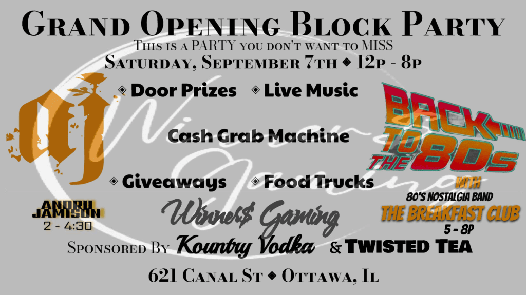 Winner$ Gaming Grand Opening Block Party - Ottawa Downtown Association